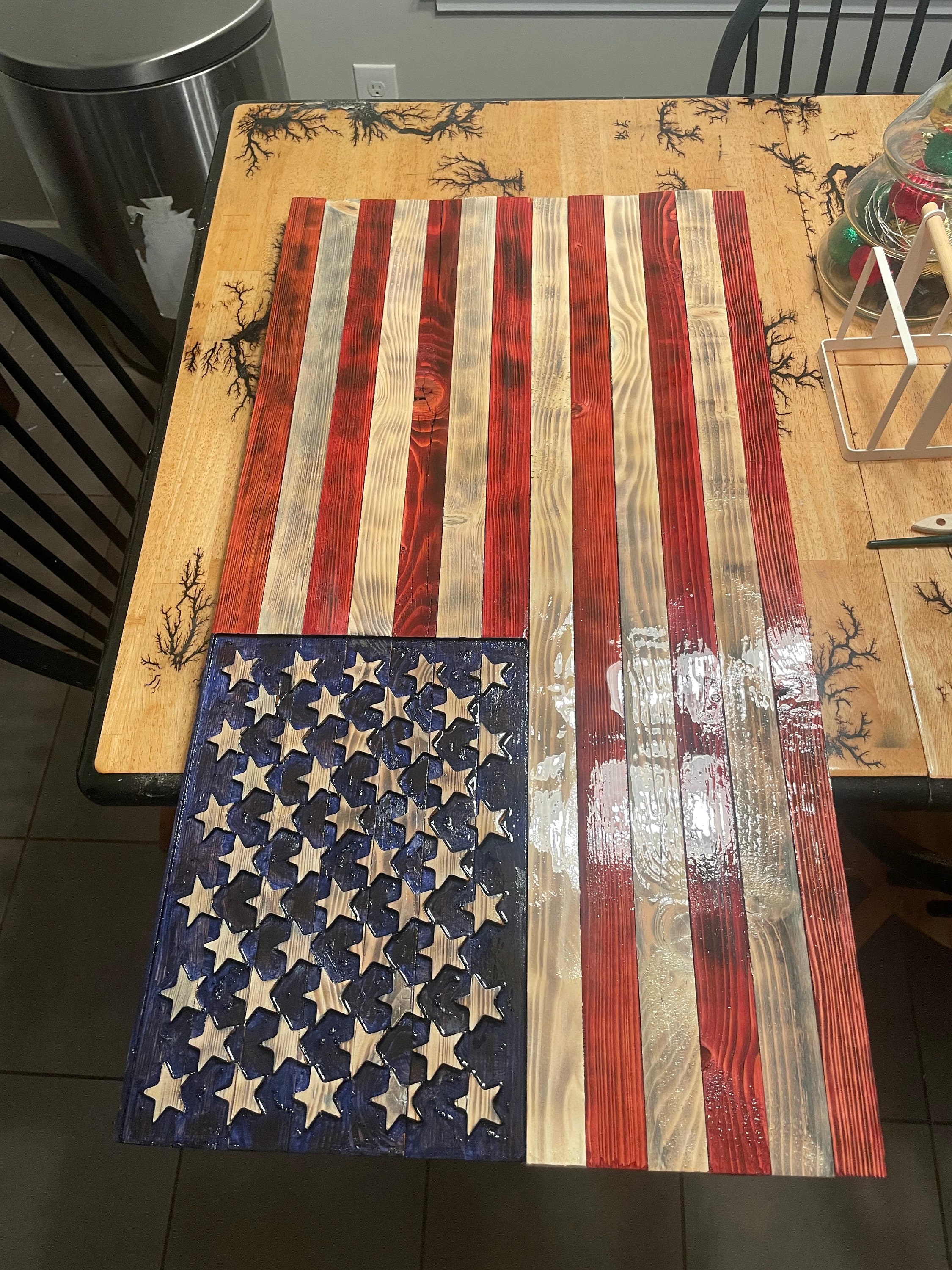 Rustic American Flag - Etsy