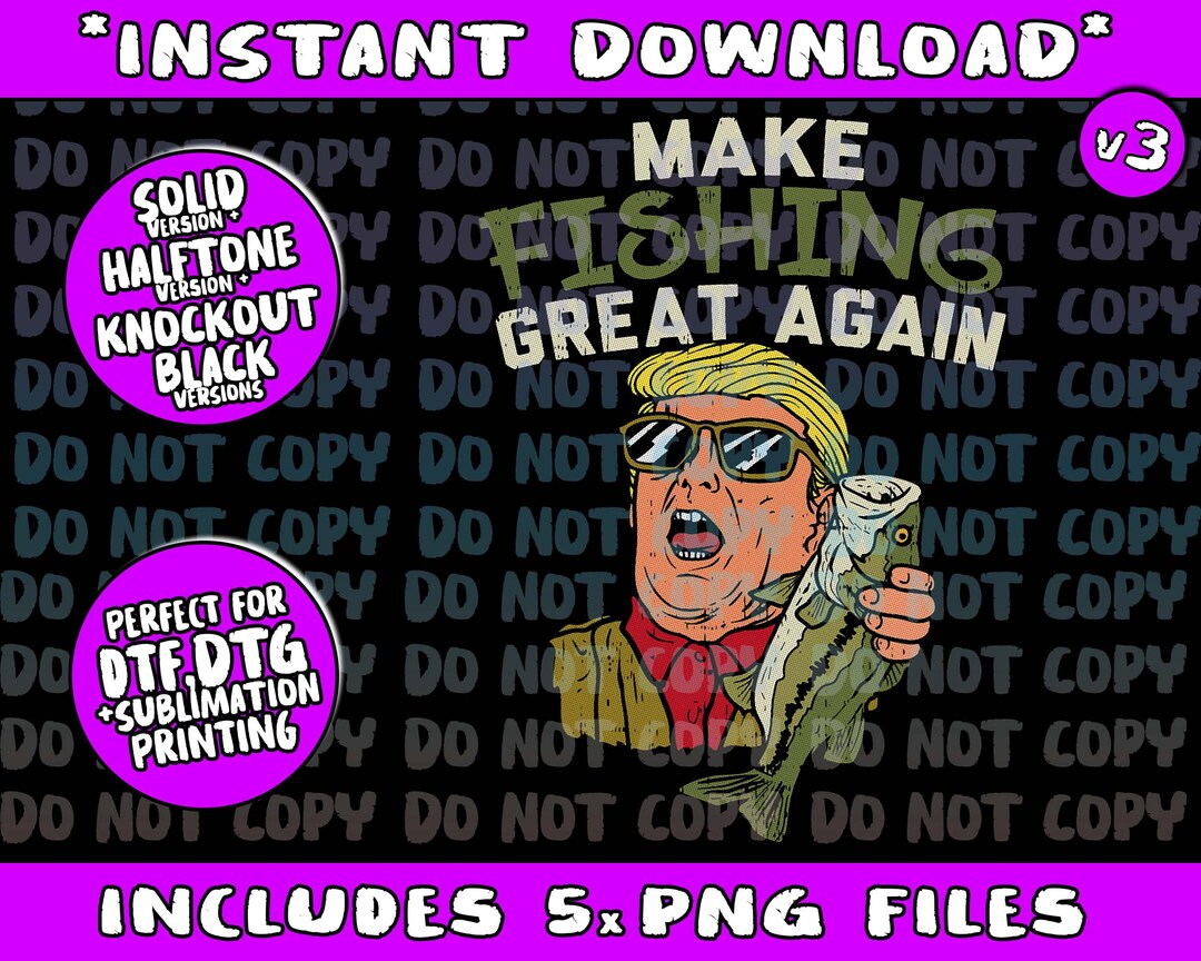 Make Fishing Great Again Trump Funny Fisherman Angler Gift - Etsy