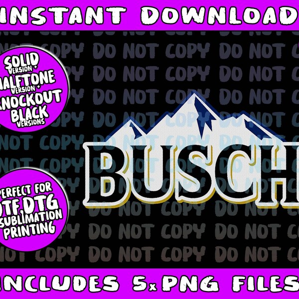 Busch Logo Png - Etsy