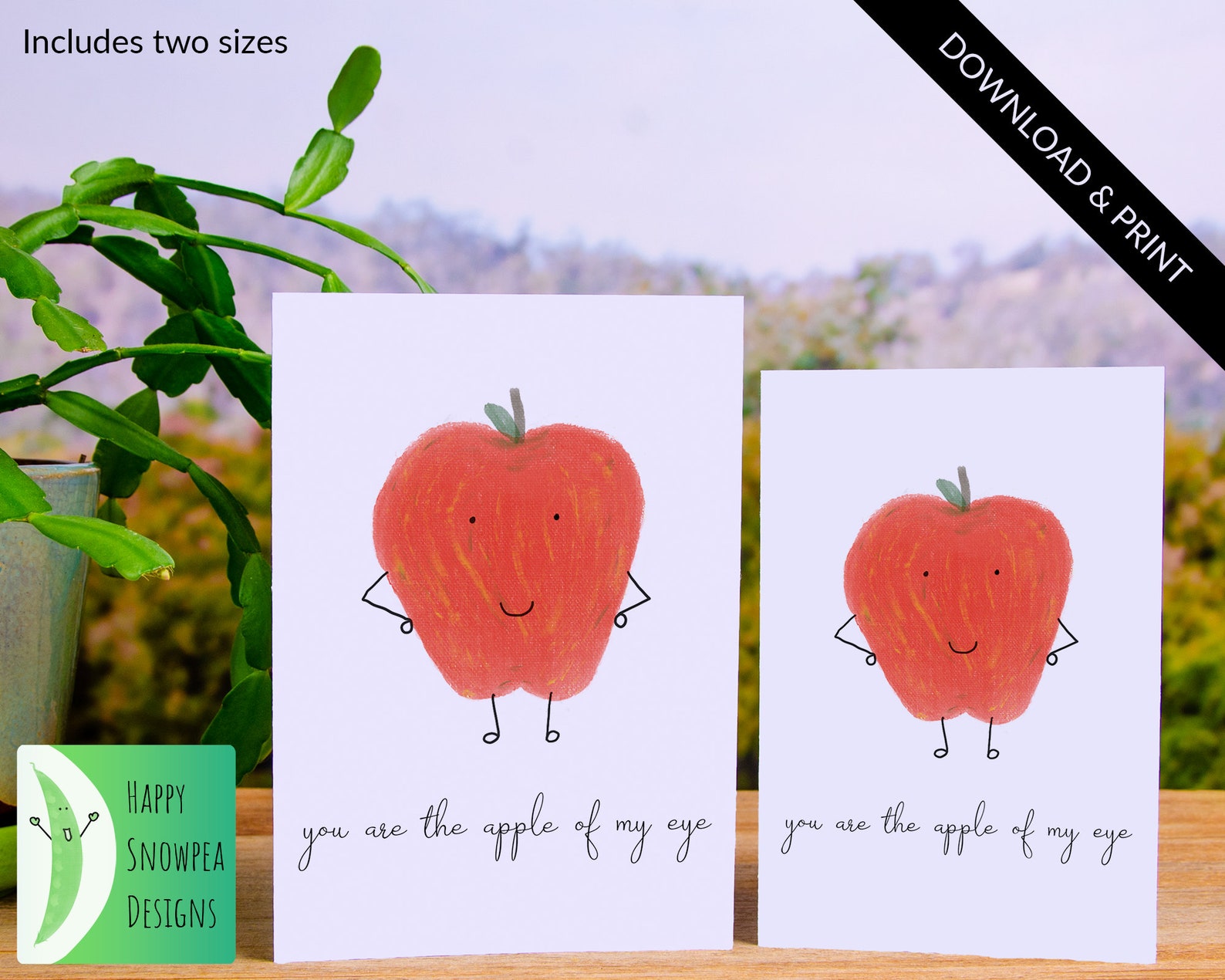 You Are the Apple of My Eye | Happy Apple | Anniversary / Love ...