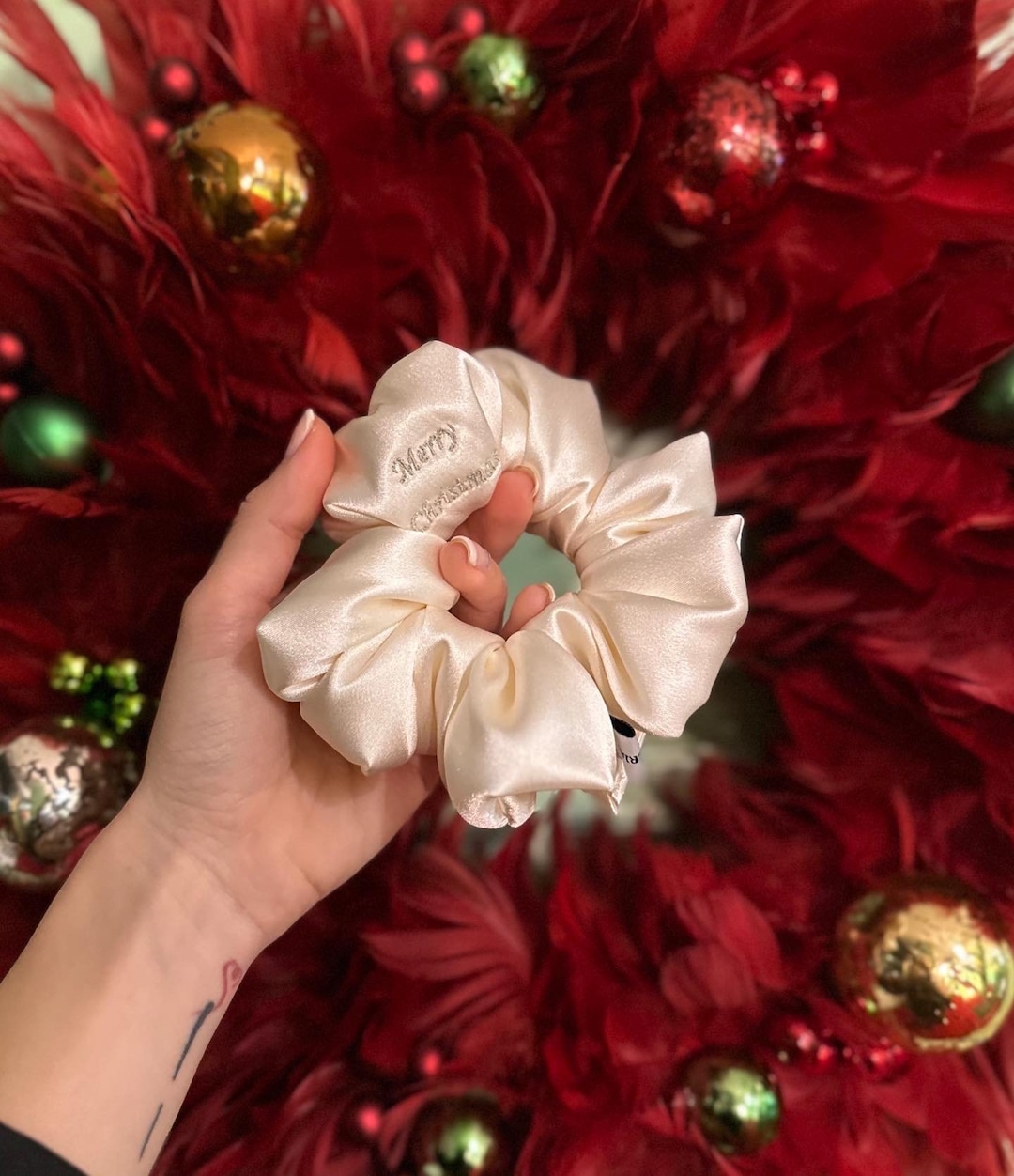 Christmas Scrunchie Personalized Christmas Gift Christmas - Etsy