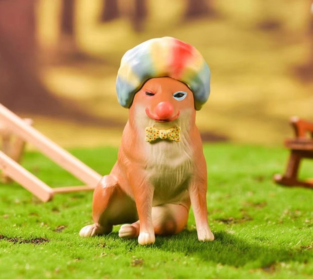 Cheems Figure funny Clown Resin Cheems Desk - Etsy