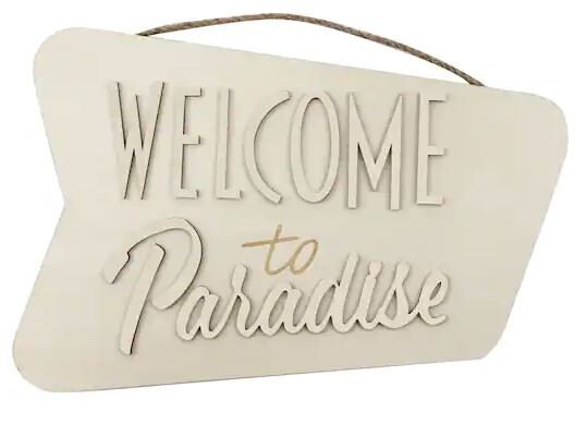 Welcome to Paradise Sign - Home Decor Wall Hanging - Etsy