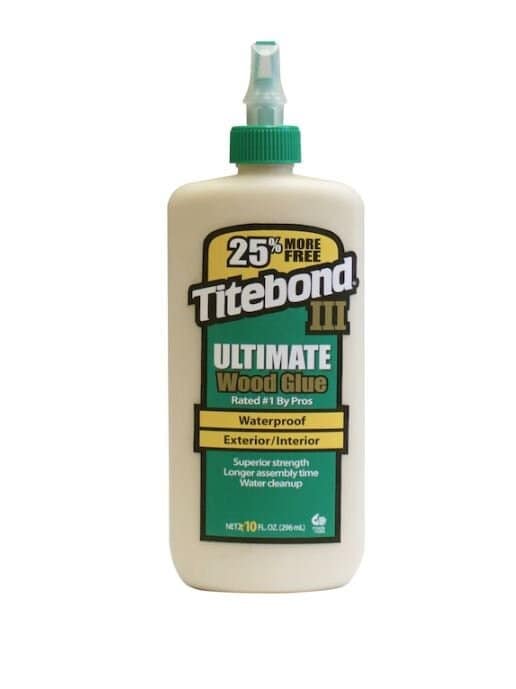 Titebond III Ultimate Wood Glue: Waterproof, Interior/exterior (10oz ...