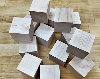 Wooden 2" Square Blocks - Etsy