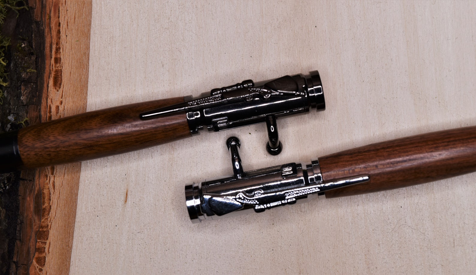 30 Caliber Bolt Action Ballpoint Pen in Red Sandalwood (gun Metal ...