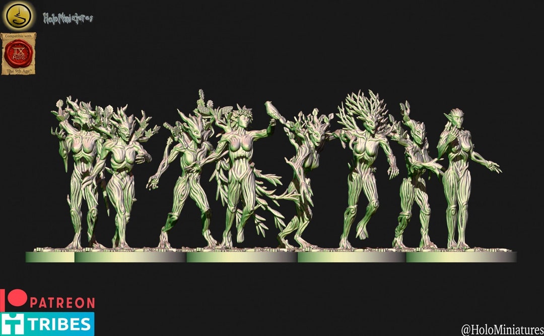 Holo Miniatures Sylvan Elves Dryad Unit - Etsy