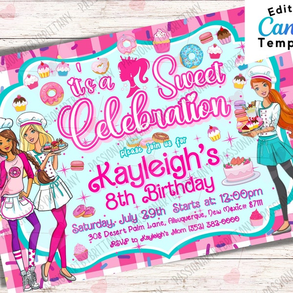 Barbie Bakery Party - Etsy