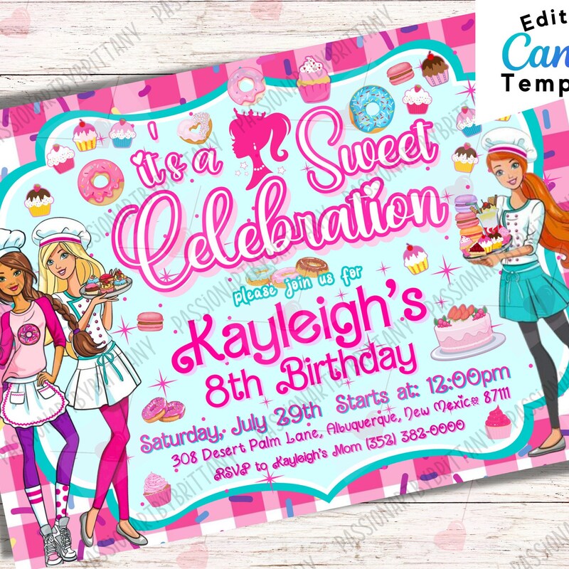 Barbie Bakery Party - Etsy