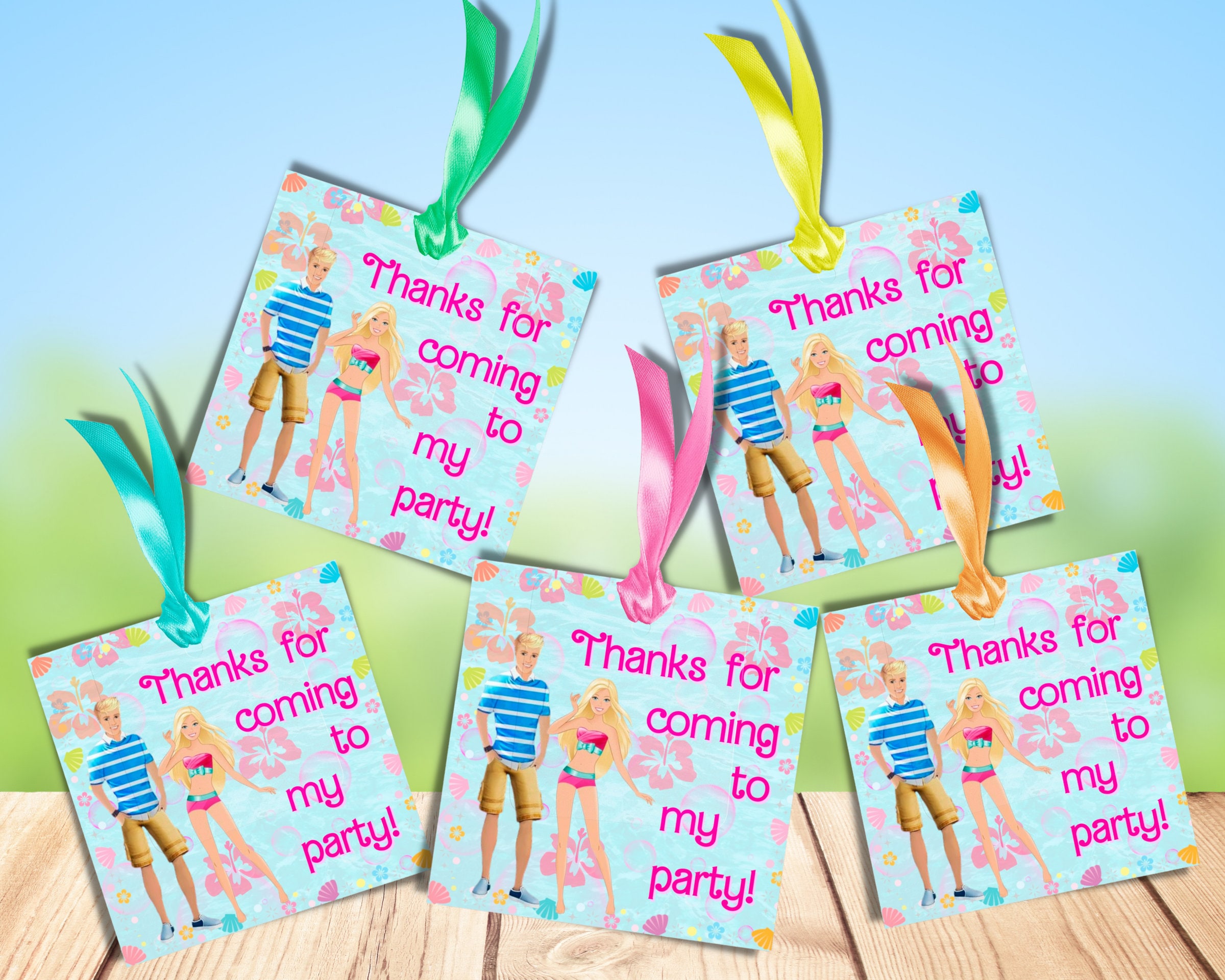 Barb and Ken Invitation, Barb Doll Pool Party Invitation, Summer Party ...