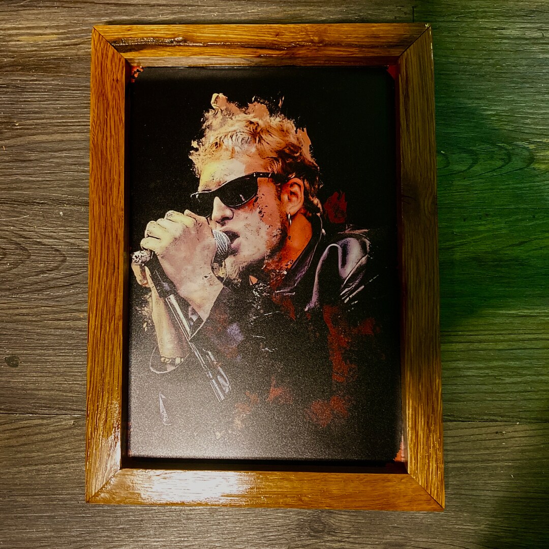 Layne Staley Metal Poster in Handmade Frame - Etsy