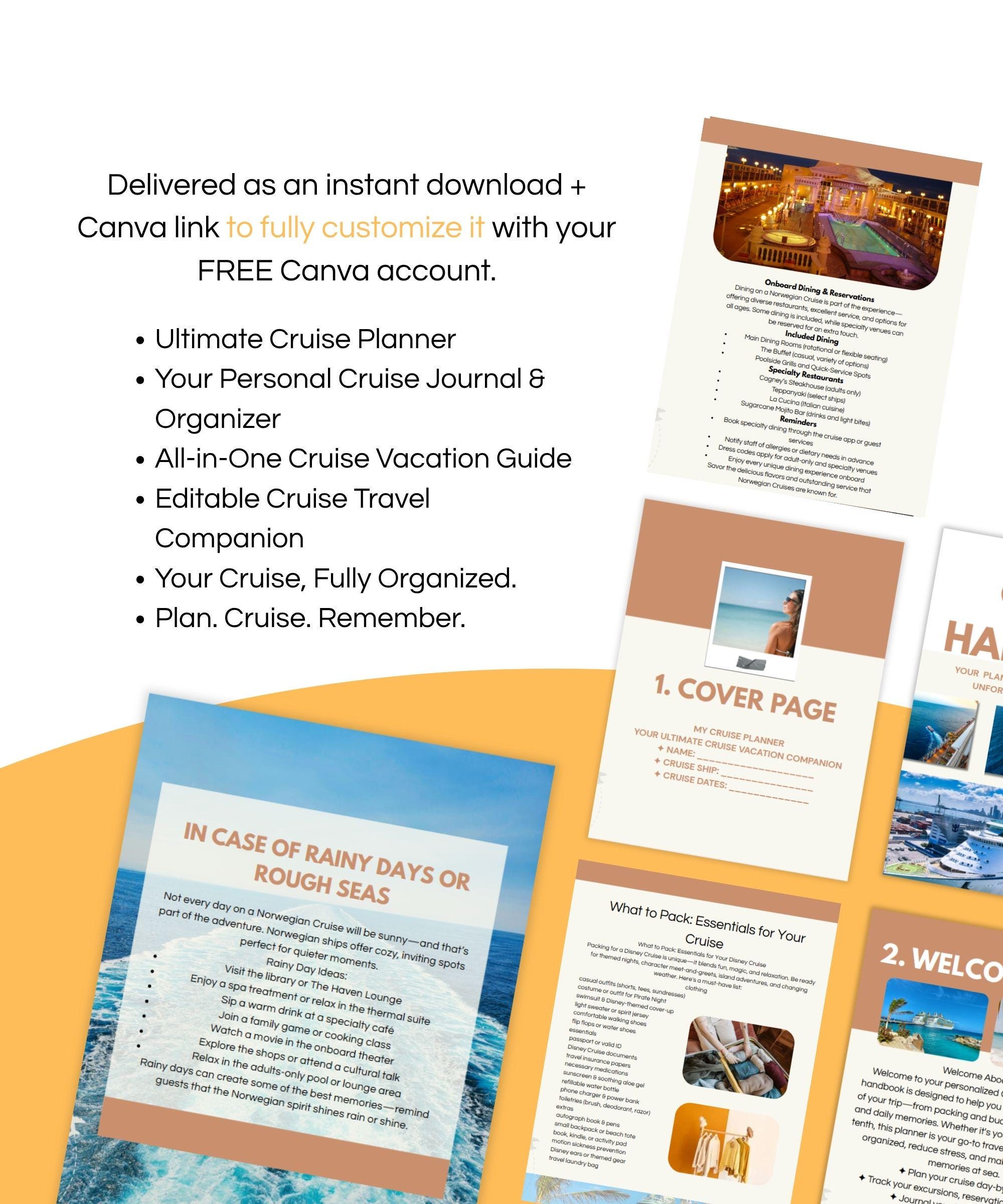 Royal Caribbean Cruise Client Planner • Travel Agent Toolkit • Editable ...
