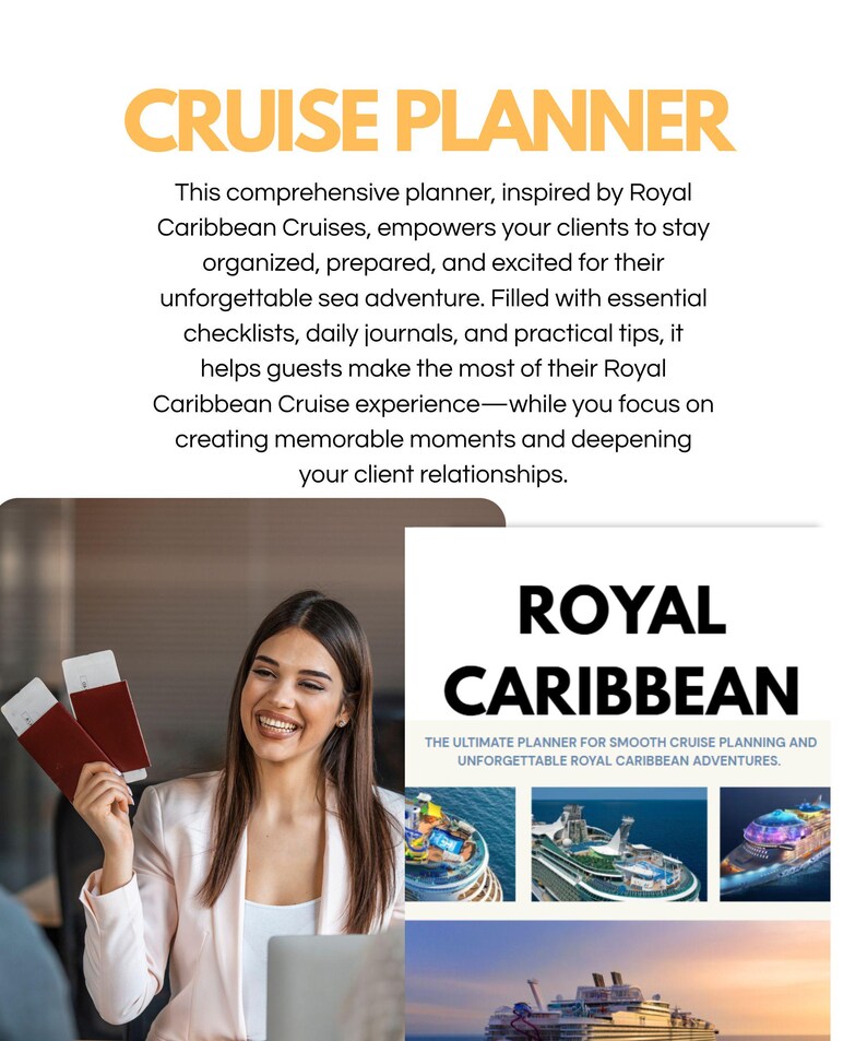 Royal Caribbean Cruise Client Planner • Travel Agent Toolkit • Editable ...