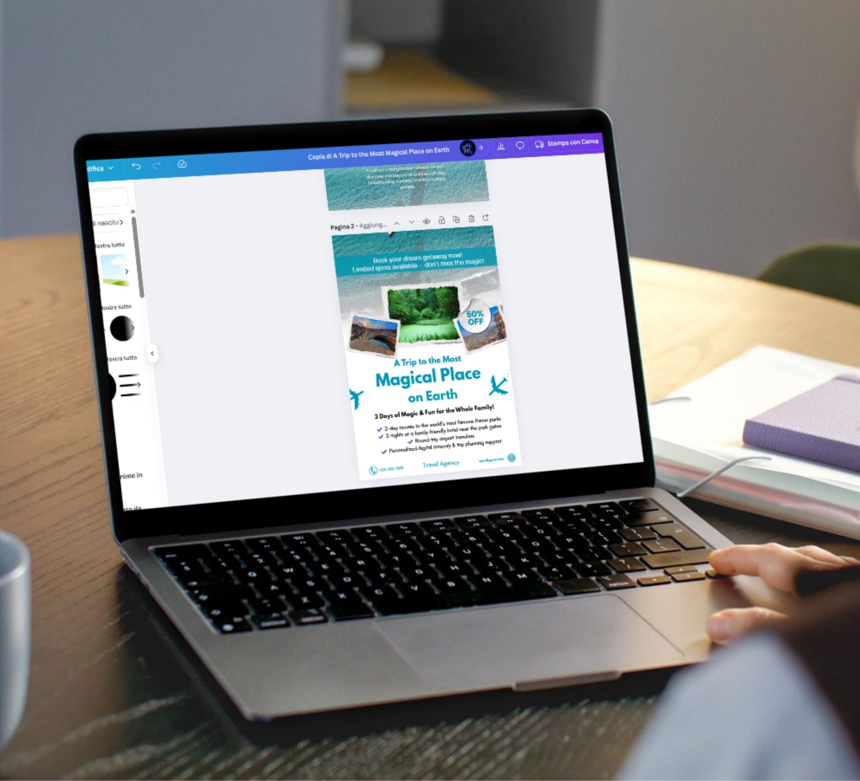 Editable Canva Travel Promo Template for Travel Agents | Vacation Flyer ...