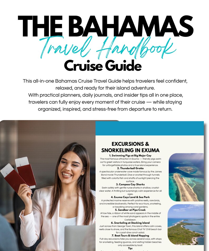 Bahamas Cruise Travel Guide Printable | Digital Travel Journal, Cruise ...