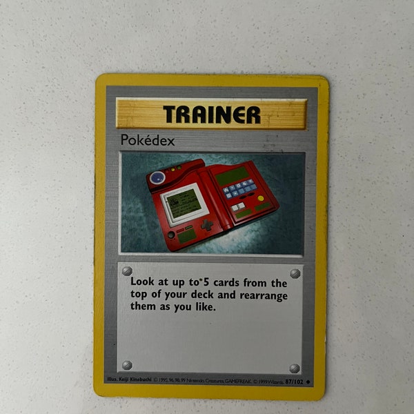 Pokedex Card - Etsy