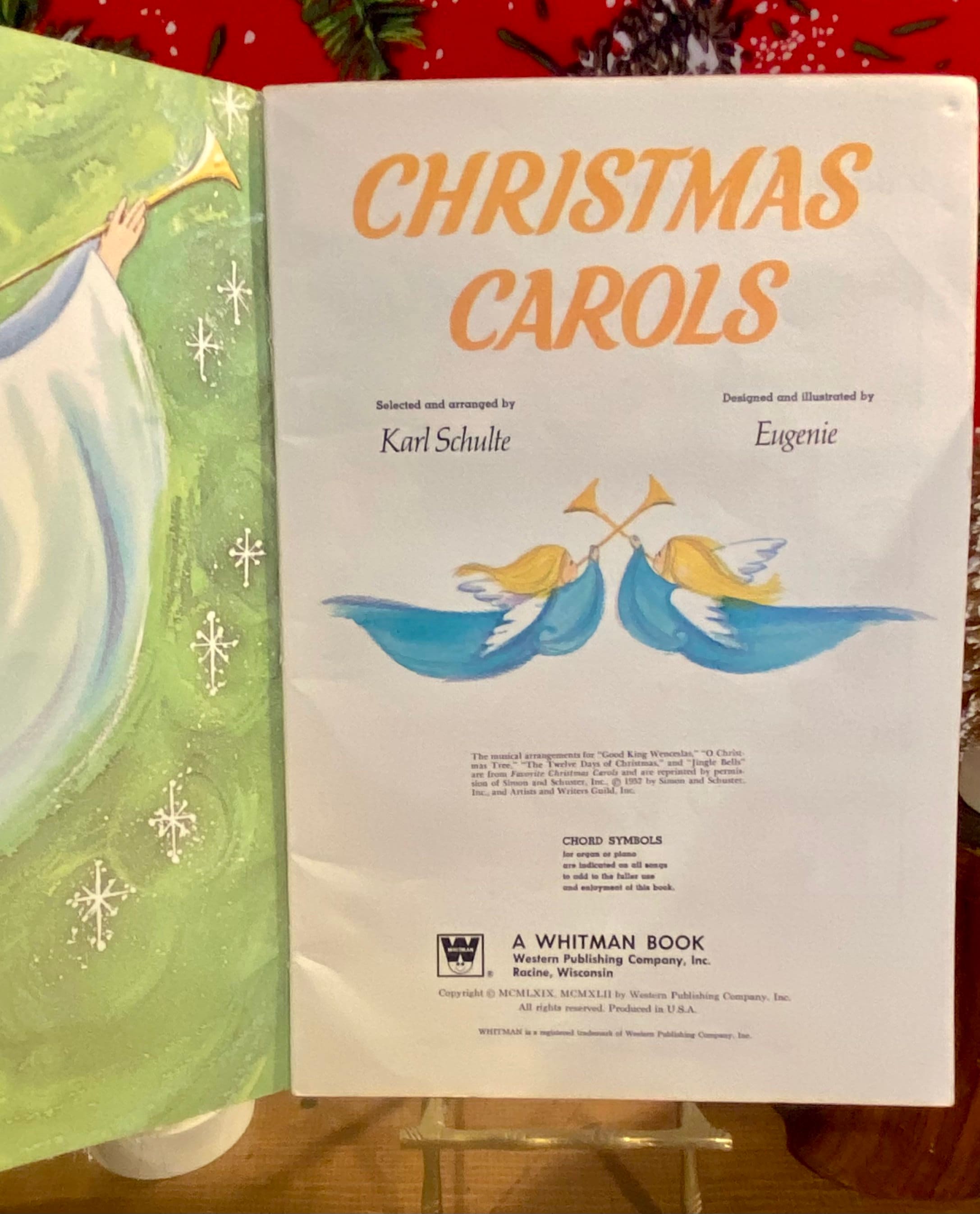 1969 Christmas Carols With Chord Symbols for Organ Guitar - Etsy