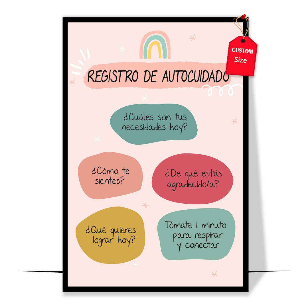 Spanish Self Care Poster Spanish Mental Health Posters School ...