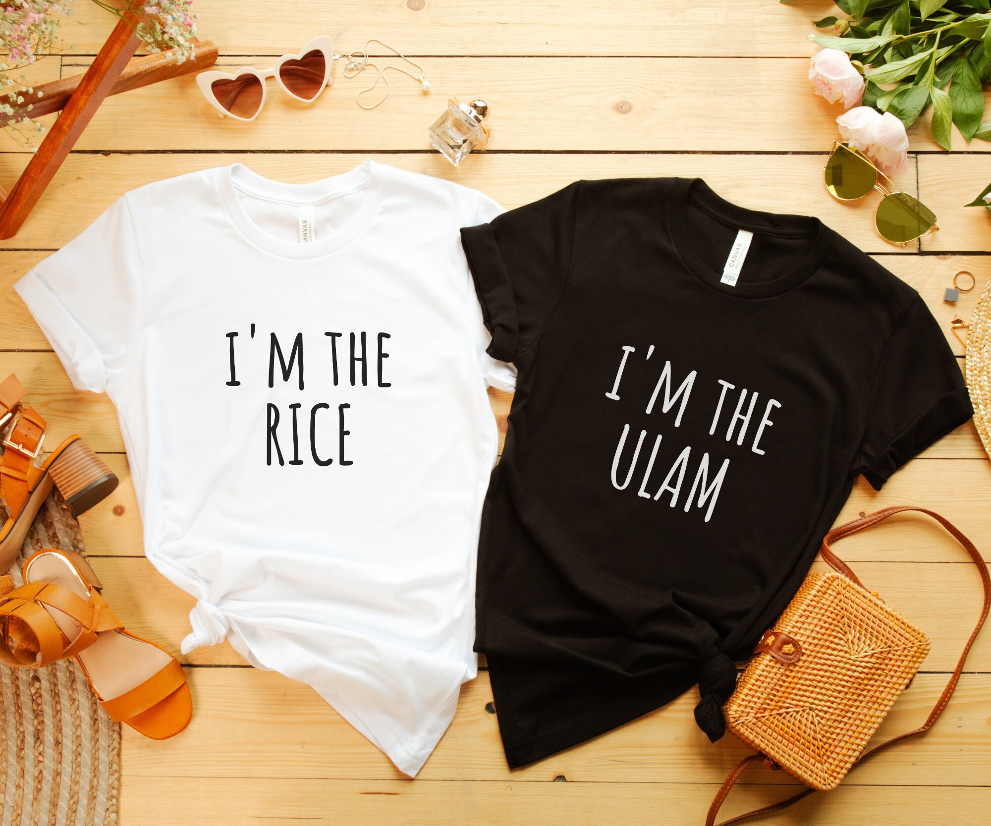 Matching Filipino Couple Shirt, Rice Ulam T-shirt, Filipino Food Tee ...