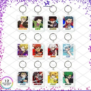 Beyblade Keychains Favors Birthday Party Favor Gifts Prize Key Chains ...