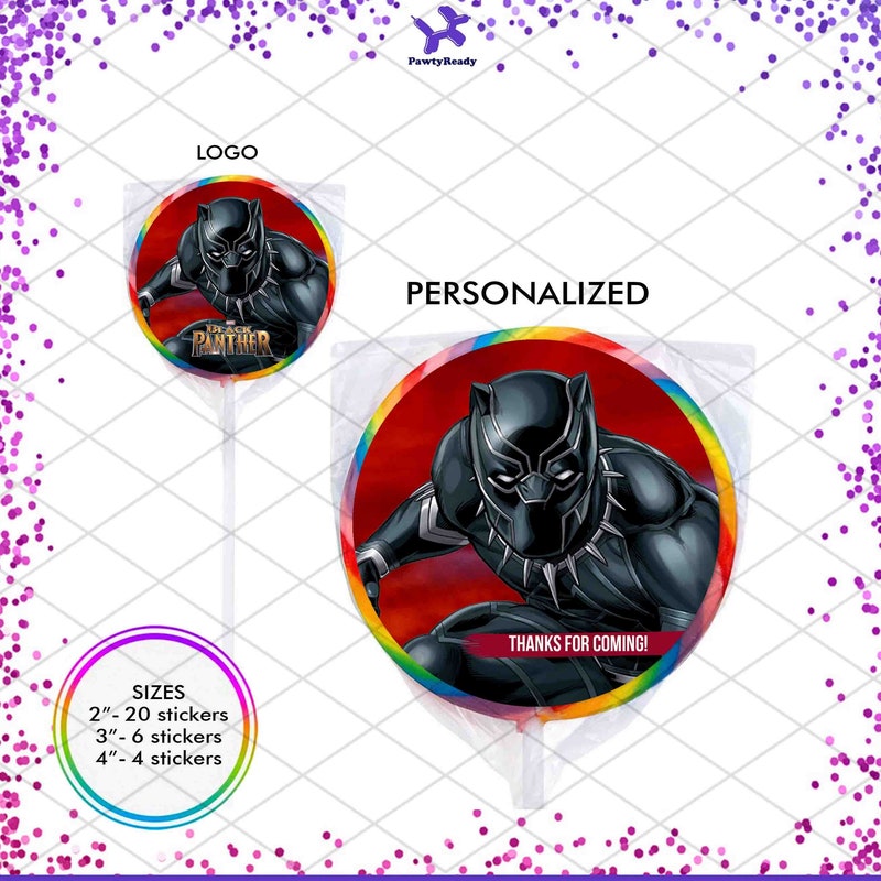 Black Panther Sticker - Etsy