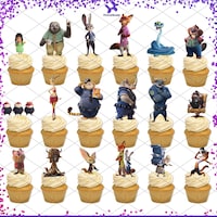 Zootopia Cake Topper | Personalized Birthday Party Decor Zooparty - Etsy