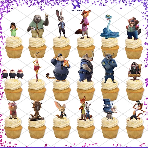 Zootopia 2 Cake Toppers - Etsy