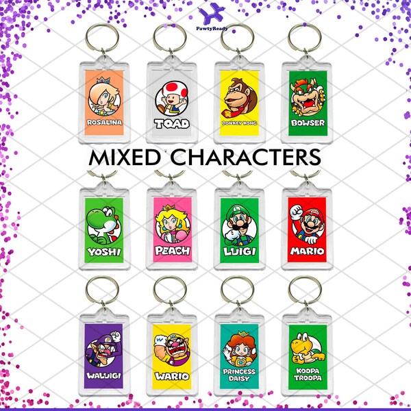 Mario Key Ring - Etsy