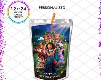 Paper Mario Capri Sun Juice Pouch Sticker Labels Favors Birthday Party ...