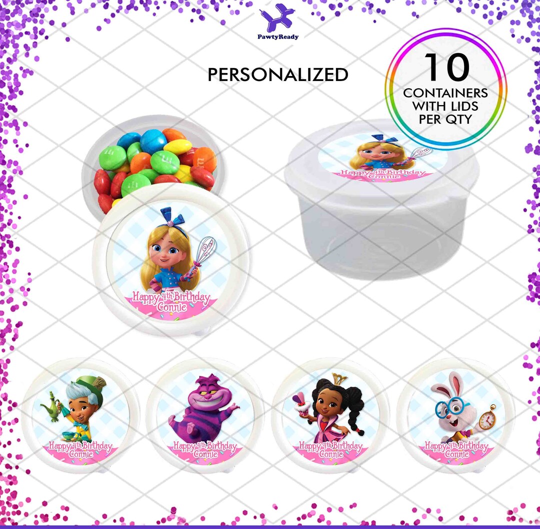 Alice Bakery Wonderland Favor Containers Party Box Gift for Birthday ...