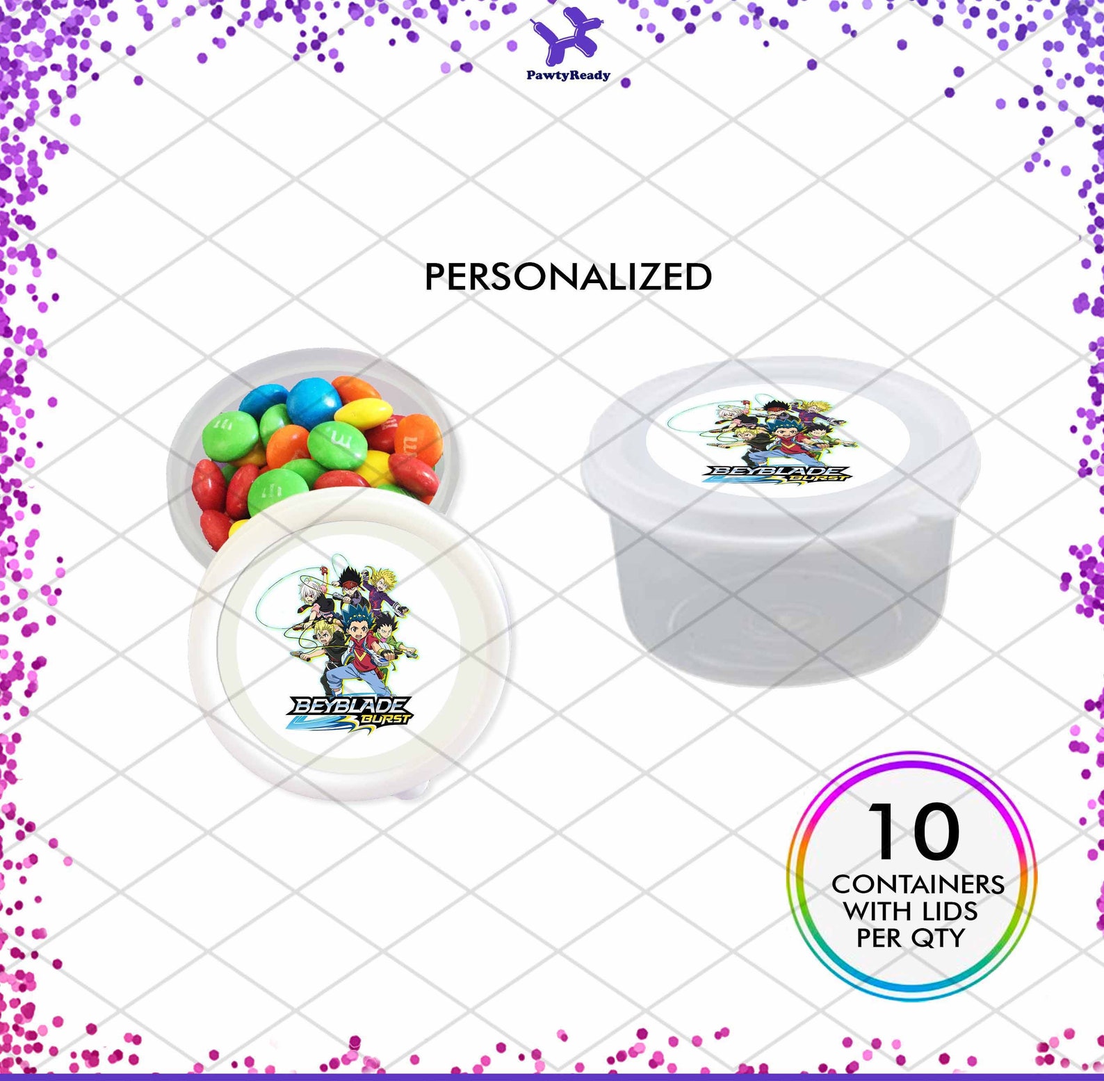 Beyblade Favor Containers Party Box Gift for Birthday Party Decorations ...