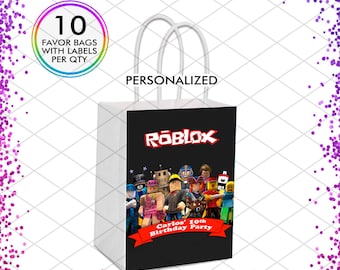 Roblox Party Favor Bags - Etsy
