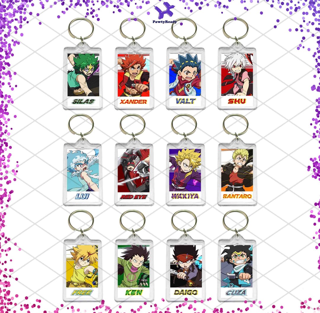 Beyblade Keychains Favors Birthday Party Favor Gifts Prize Key Chains ...