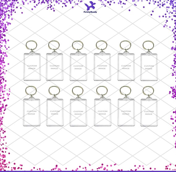 Custom Theme Keychain Key Ring Personalize Your Photo Birthday - Etsy