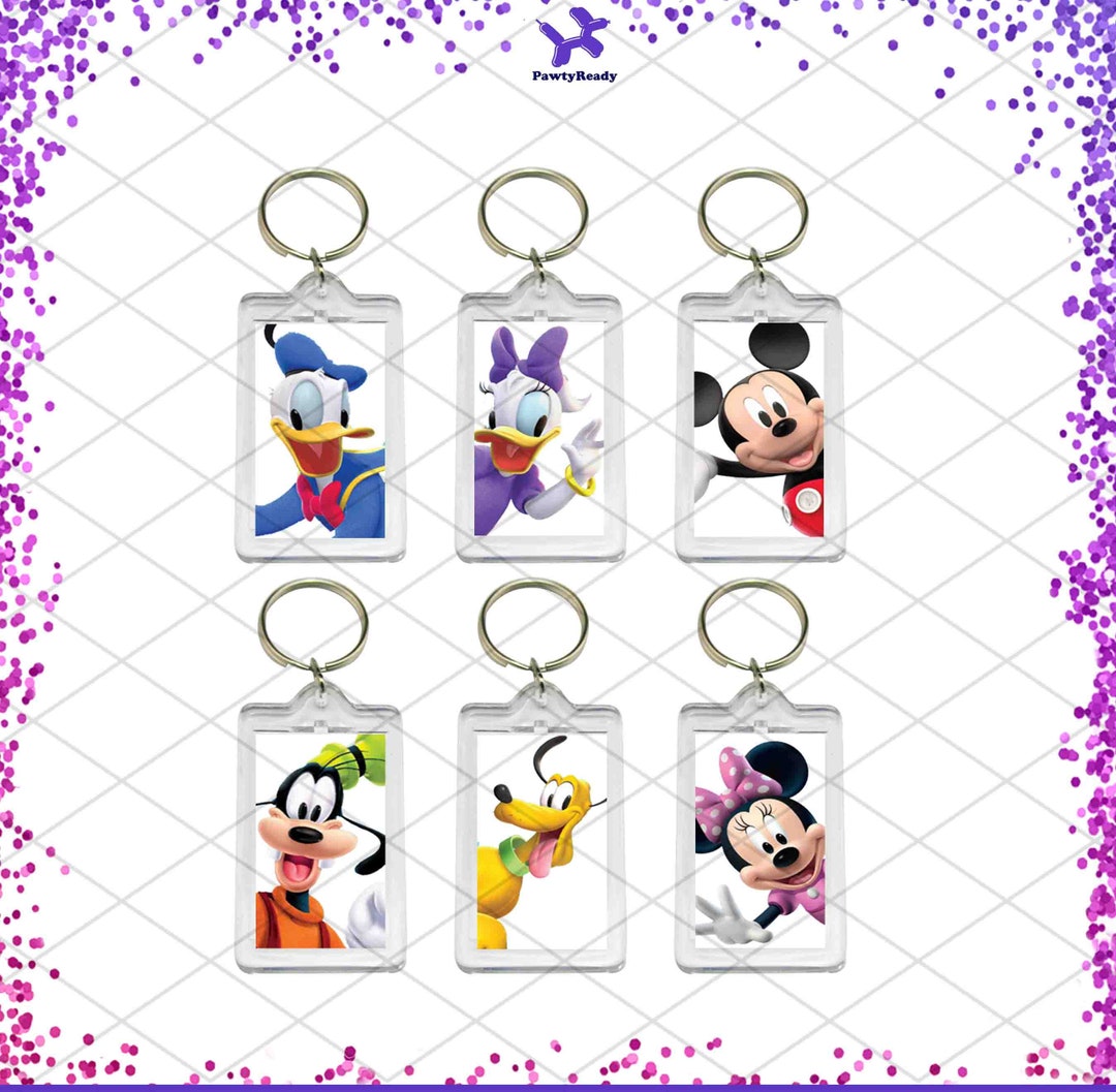 Mickey Mouse Clubhouse Funhouse Keychains Favors Supplies Birthday ...