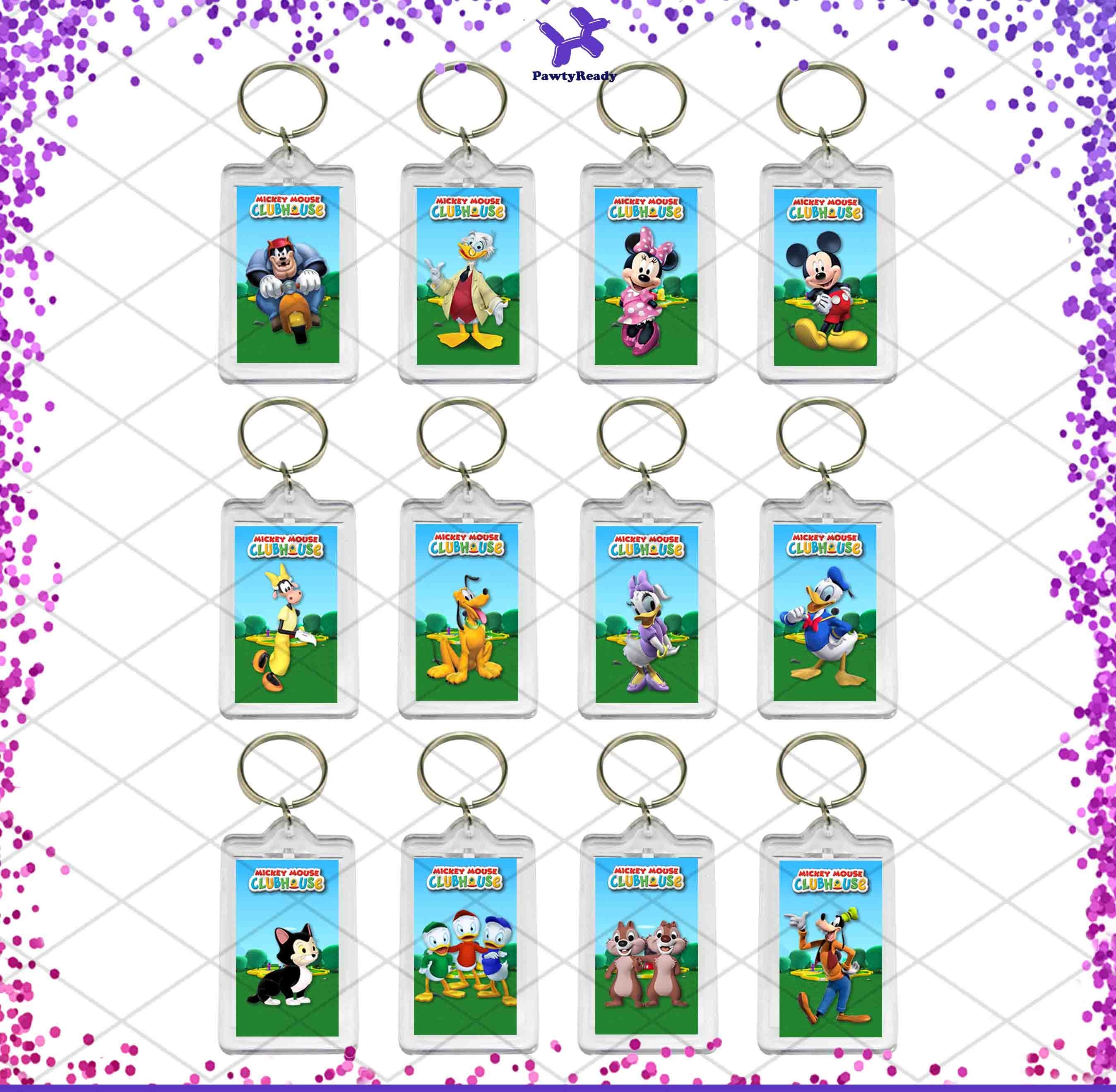 Mickey Mouse Clubhouse Funhouse Keychains Favors Supplies - Etsy