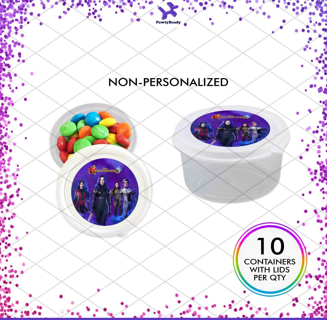 Descendants Favor Containers Party Box Gift Birthday Party Decorations ...