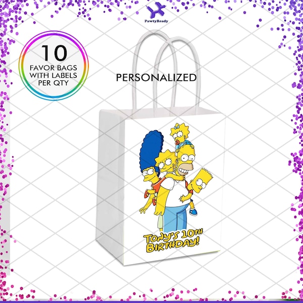 Simpsons Birthday Party Supplies - Etsy