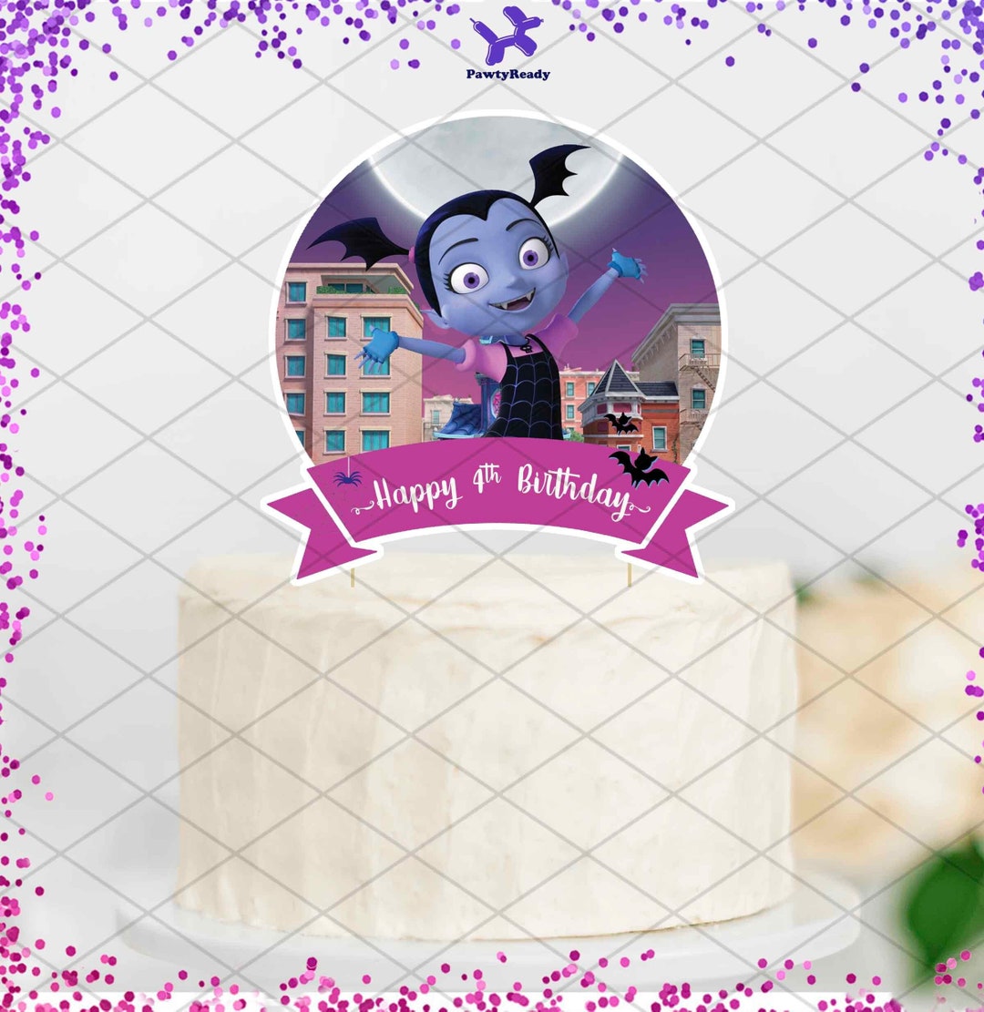 Vampirina Cake Topper, Vampire Girl Personalized Birthday Party ...