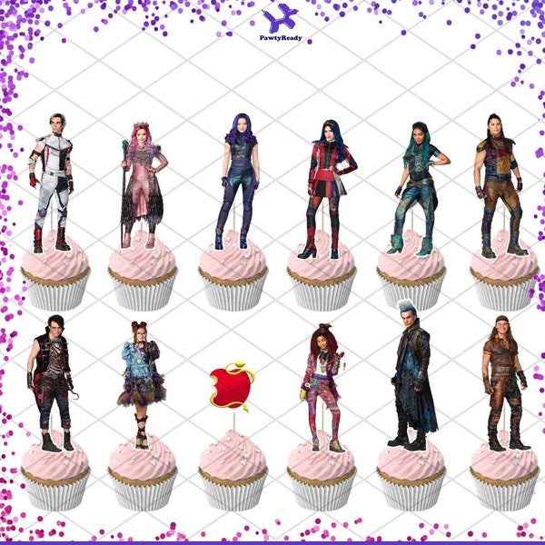 Descendants Cake Topper - Etsy