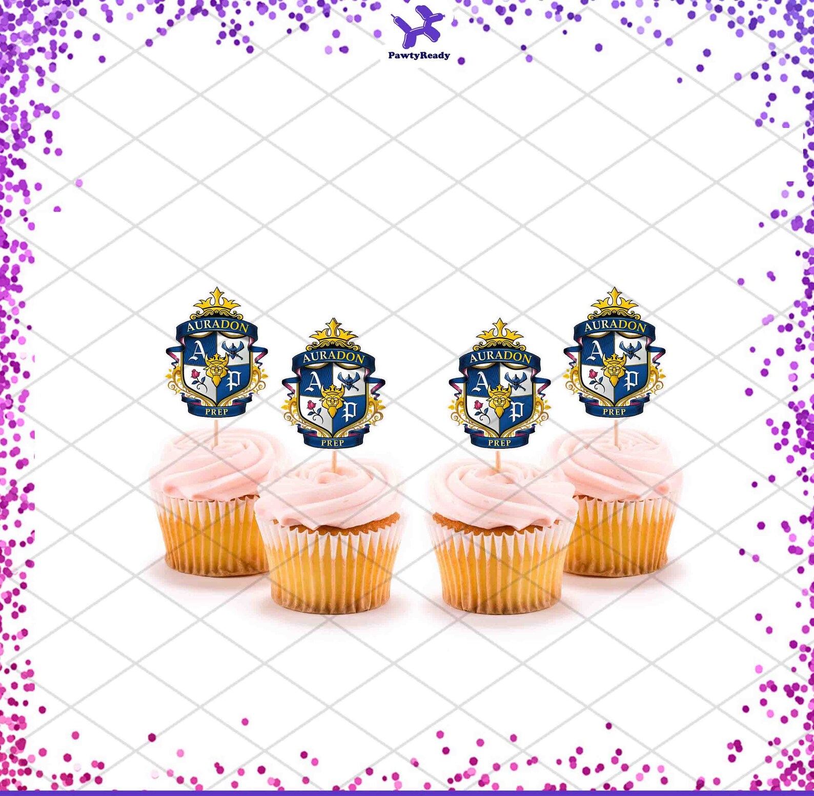 Descendants 4 Rise of the Red Cupcake Toppers Birthday Party Food Picks ...