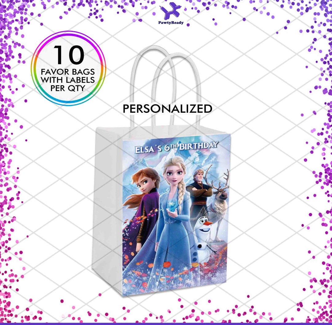 Frozen Iced Princess Party Favor Bags Gift Birthday Party Favor ...