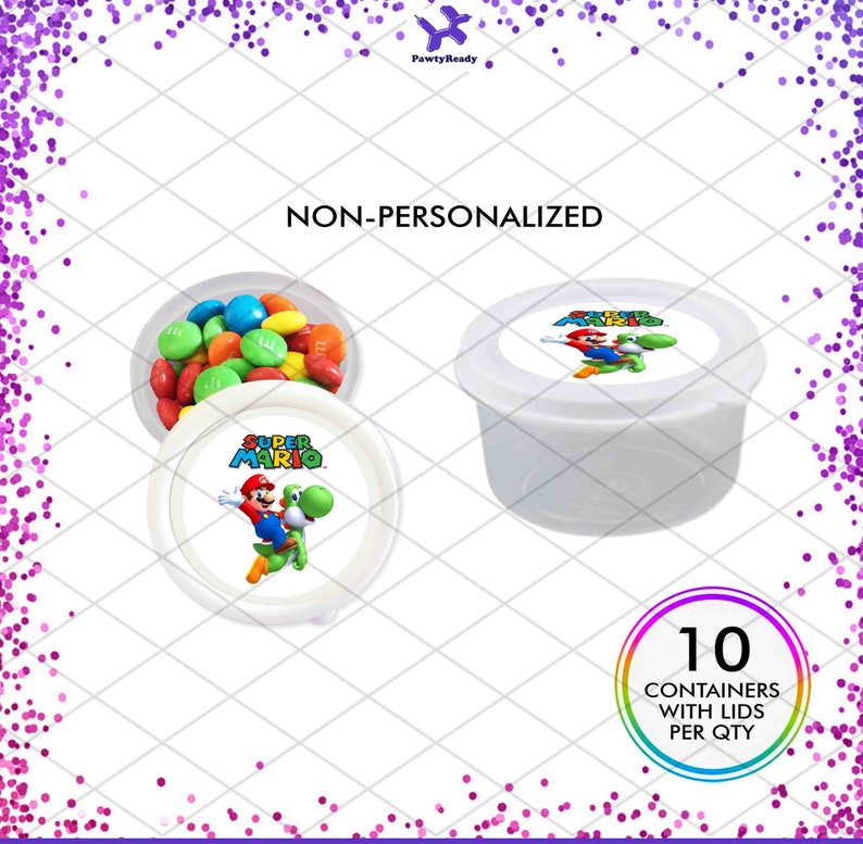 Mario Yoshi Containers Party Box Gift for Birthday Party Decorations ...