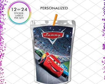 Cars Capri Sun Labels - Etsy