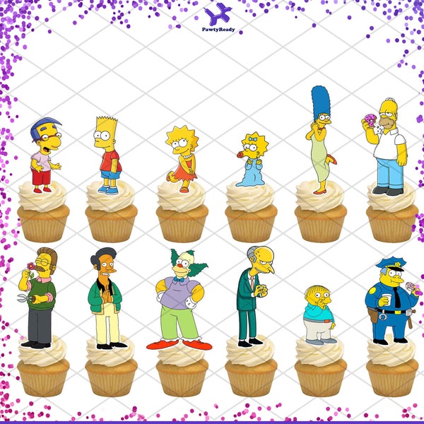 Simpsons Cake Toppers - Etsy