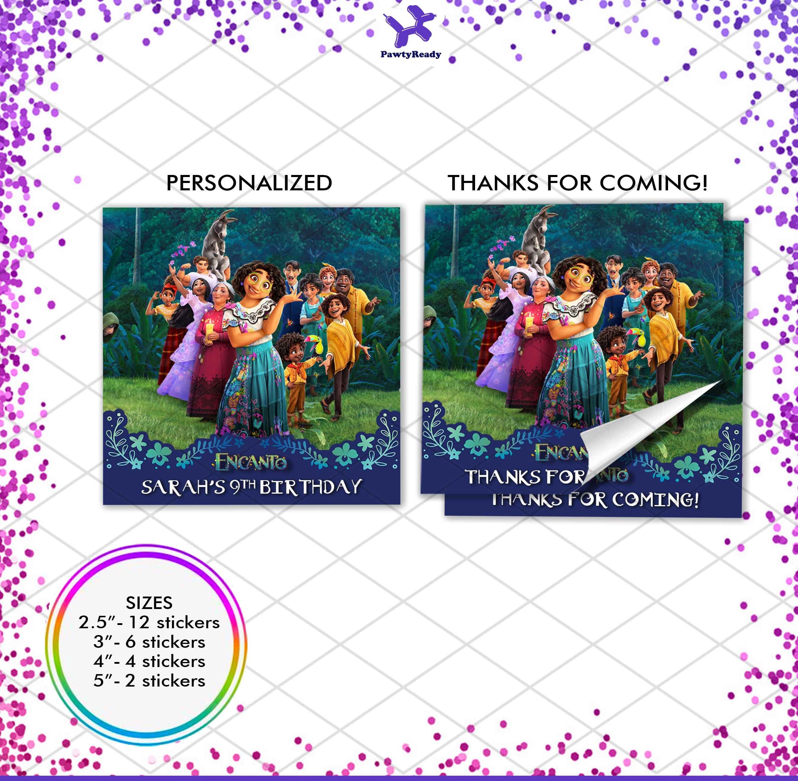 Encanto Sticker Labels Favors Birthday Party Decoration - Etsy