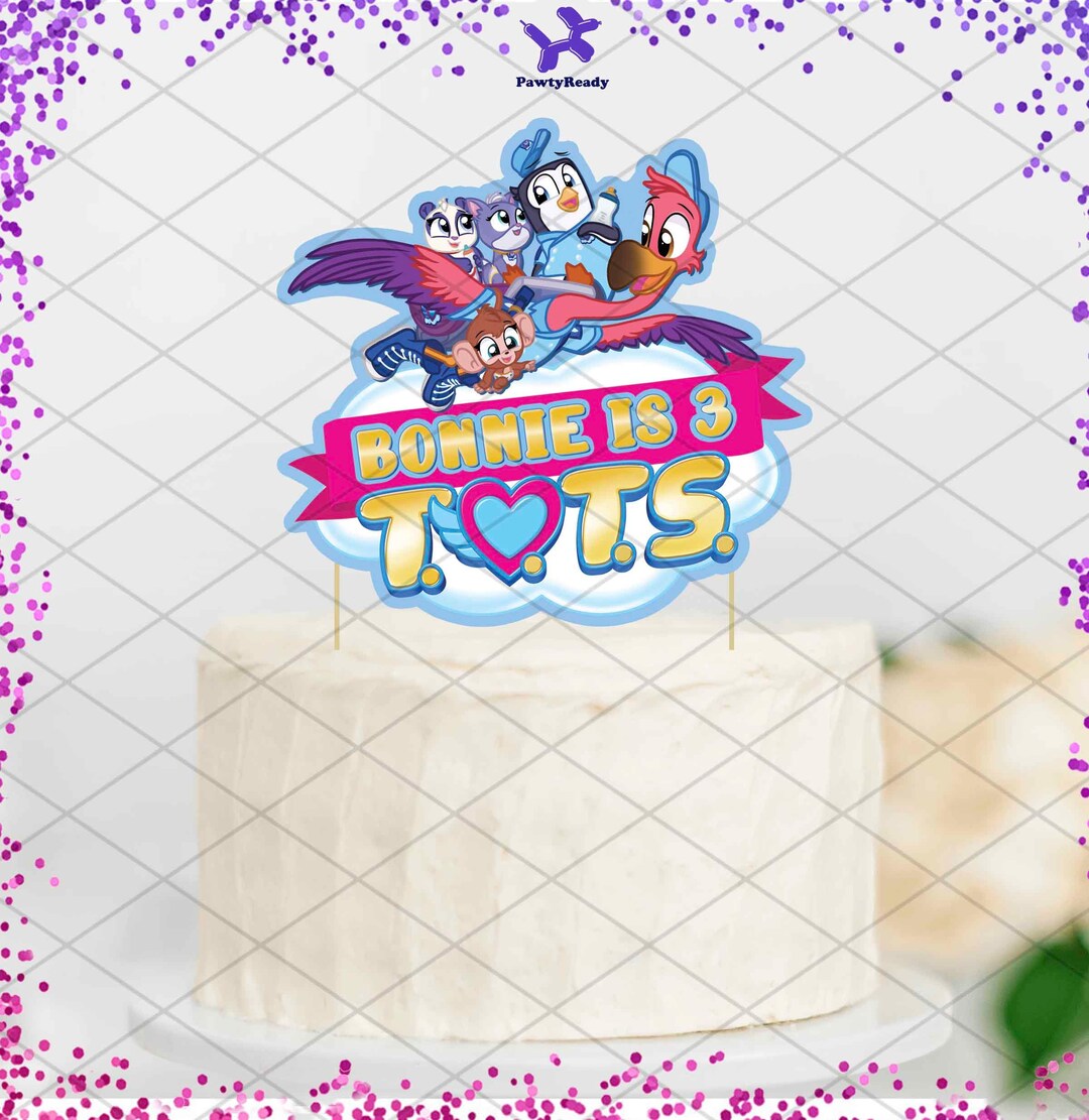 TOTS T.O.T.S .cake Toppers Centerpiece Birthday Party Decorations ...