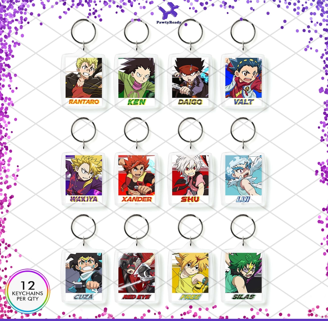 Beyblade Keychains Favors Birthday Party Favor Gifts Prize Key Chains ...