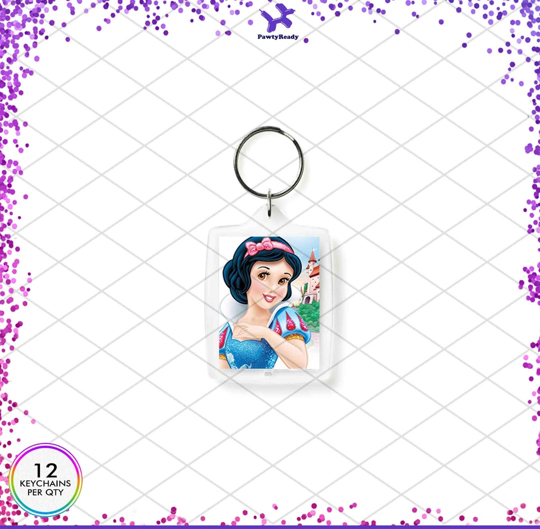 Snow White Keychains Favor Birthday Party Gifts Prize Key Chains Custom ...