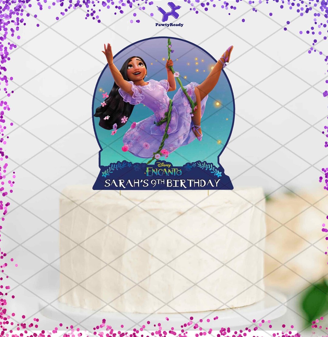 Encanto Isabela Cake Toppers Centerpiece Birthday Party Decorations ...